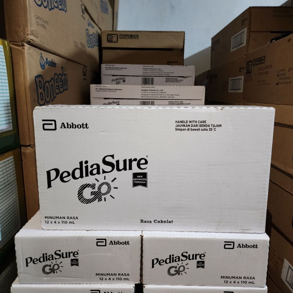 Jual Pediasure Go Vanila / Coklat Susu UHT Paket 1 Dus isi 48×100ml ( 1 KARTON ) | Shopee Indonesia