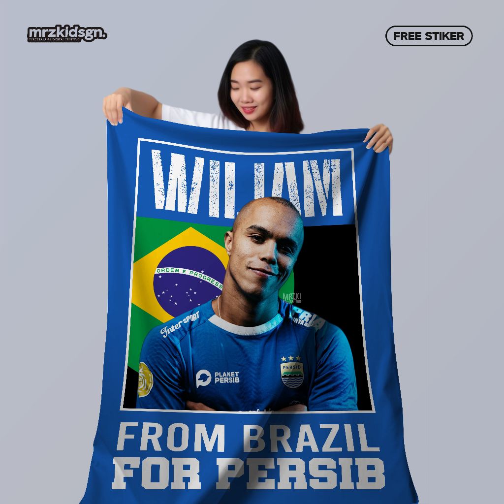 Jual Giant Flag Bendera Pemain Persib Bandung | Bendera Luciano William ...