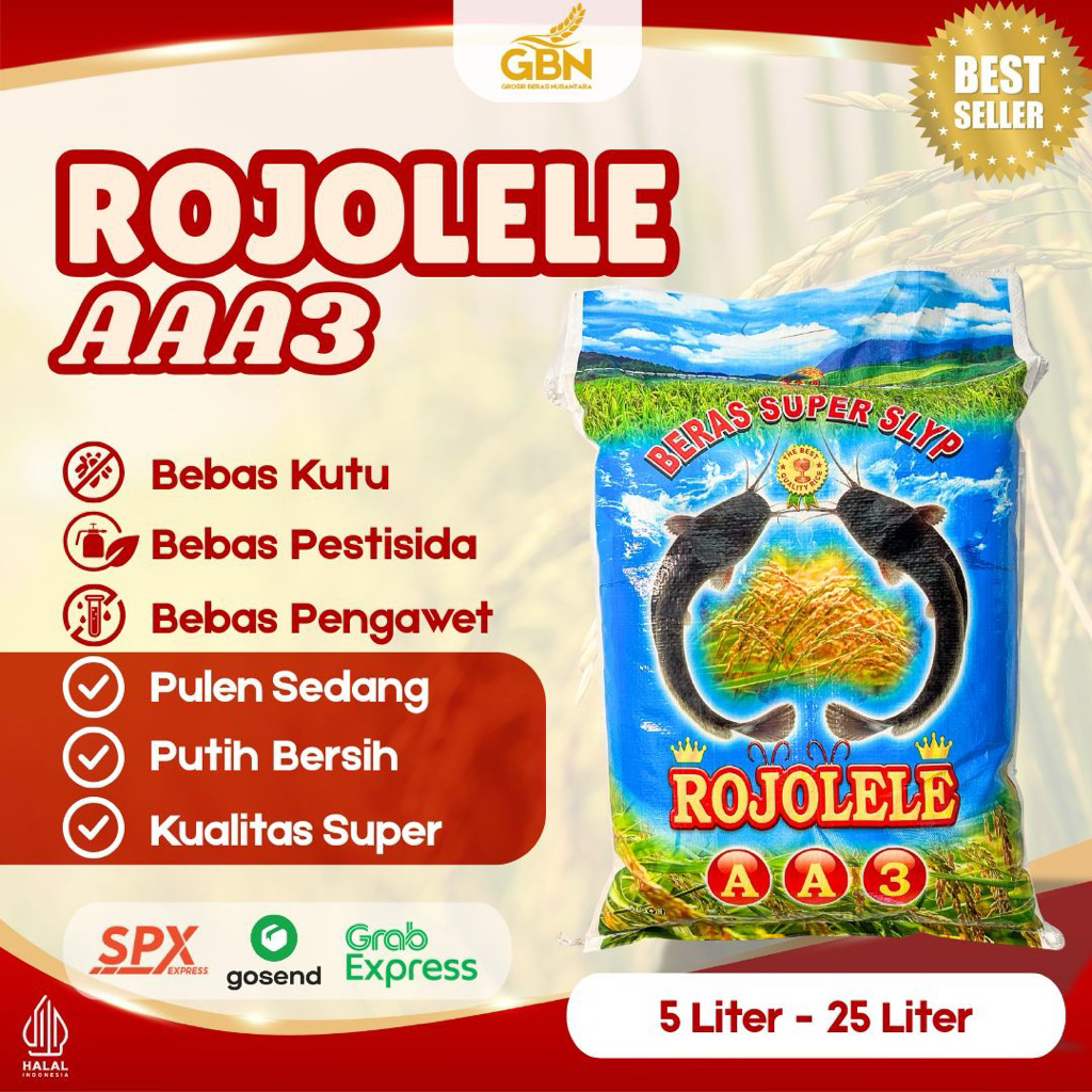 Jual BERAS ROJOLELE AAA PALING LARIS - BERAS KUALITAS BAGUS DAN PULEN ...
