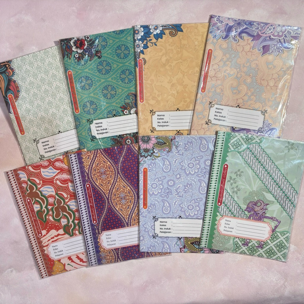 Jual Sampul Batik Kuarto isi 20 lembar / Sampul Buku Kwarto Batik ...
