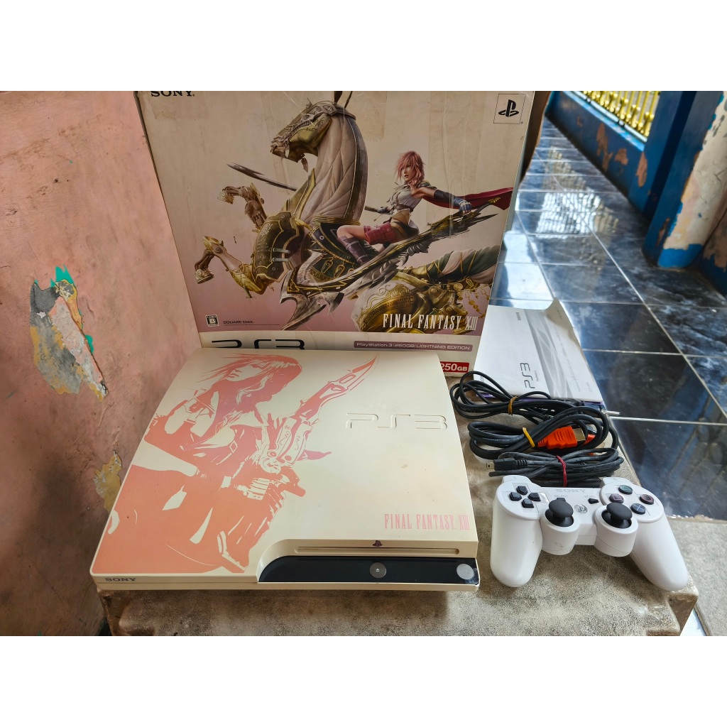Jual PlayStation PS 3 PS3 Slim Final Fantasy XIII Limited Edition ...