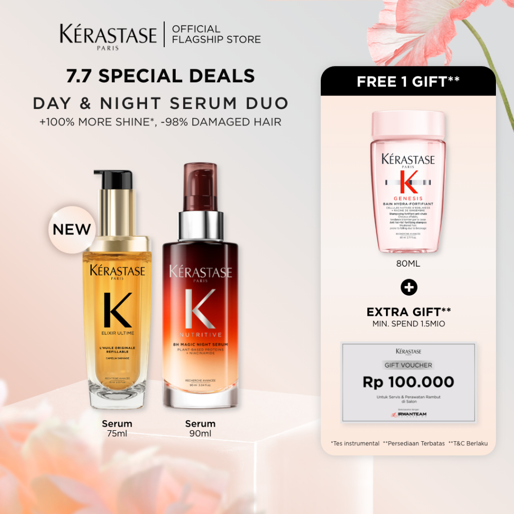 Jual Kerastase Day & Night Hair Serum Duo - Elixir Ultime 75ml & 8H ...
