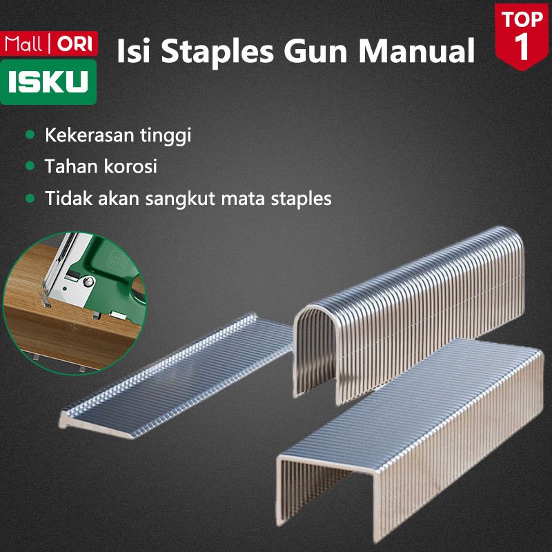 Jual ISKU Staples Tembak 3 In 1 Tacker Stapler Staples Perekat ...