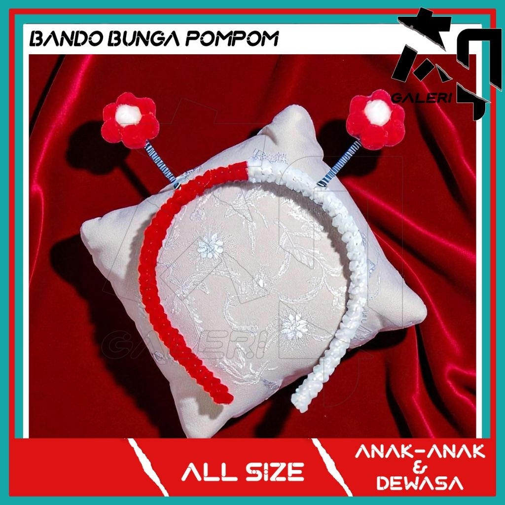 Jual Bando Tuing Bunga Pompom | Shopee Indonesia