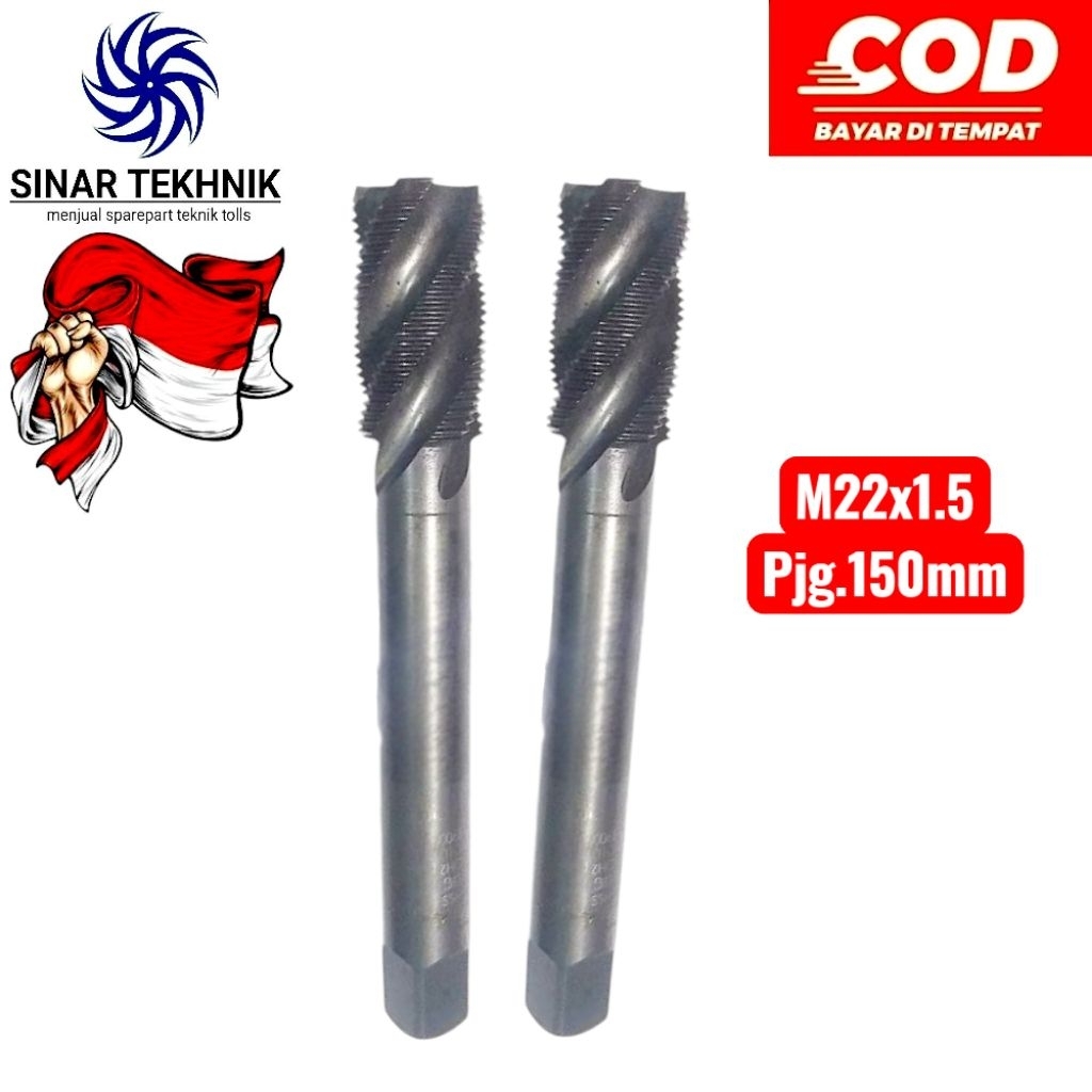Jual Tap spiral long 150mm M22x1.5OSG japanCocok untuk otomotif mobil ...