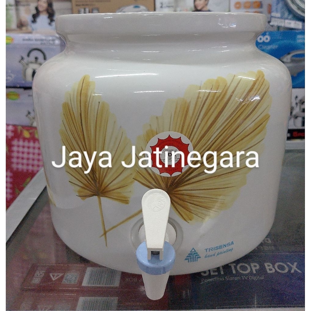 Jual Guci keramik Trisensa Guci Air polos dan ukir | Shopee Indonesia