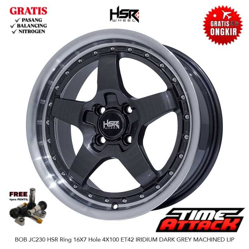 Jual Velg Mobil Hsr R16 Yaris Jazz Raize Mazda2 Vios HSR WHEEL Tipe BOB ...