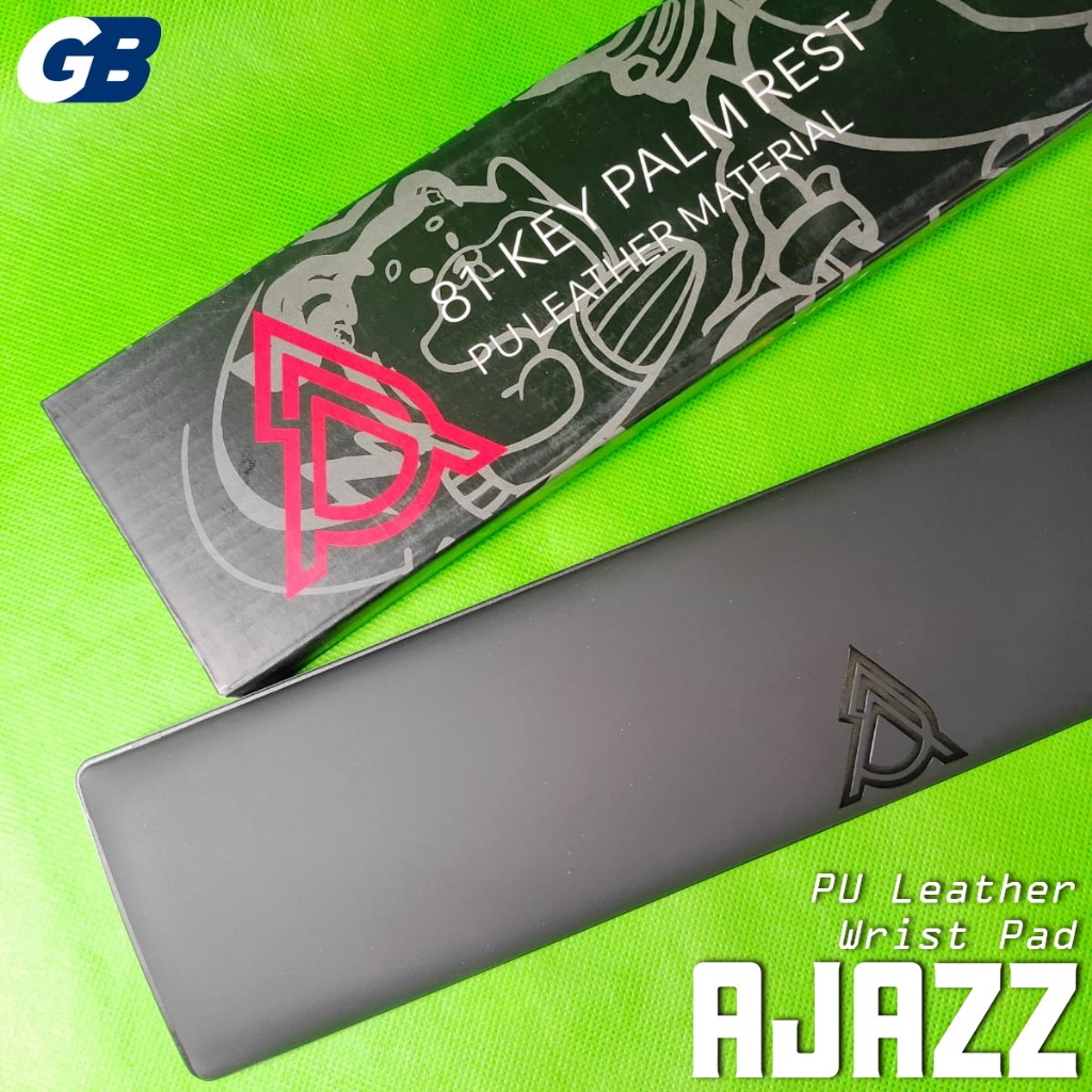 Jual Ajazz 81 Key Size Leather Rubber Foam Keyboard Wrist / Palm Rest ...