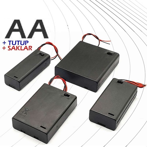 Jual Rumah Box Holder Battery AA x 1 / 2 / 3 / 4 Tempat Baterai Charger ...