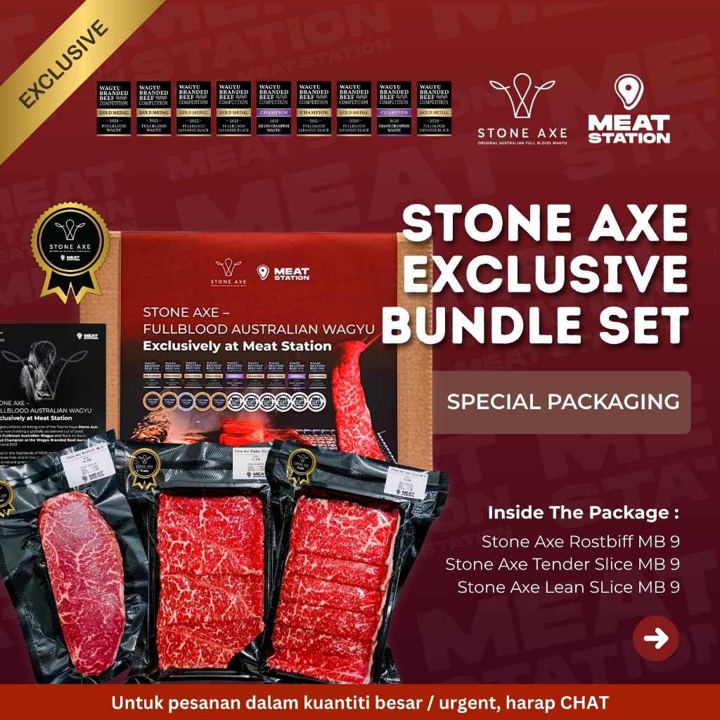 Jual (BUNDLE) STONE AXE Tender Slice MB 9 Slice Cut , Stone Axe Lean ...