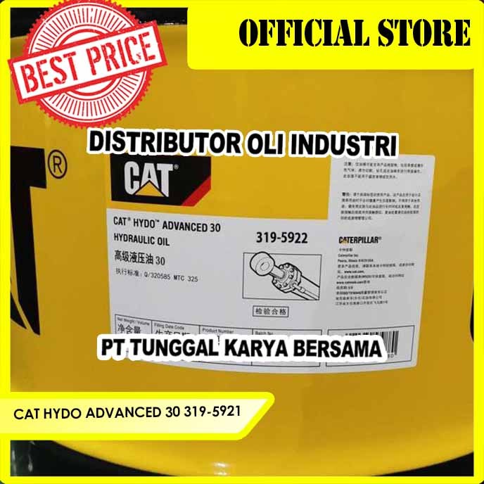 Jual CAT HYDO ADVANCED 30 ( HYDRAULIC OIL SAE 30 - 20 Liter ) | Shopee ...
