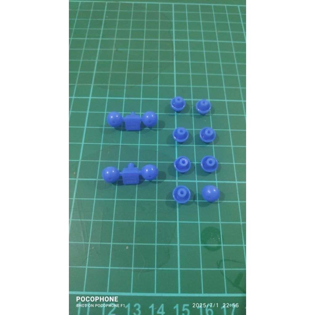 Jual tamiya ball cap stabilizer original loose part 6 pasang ( blue ...