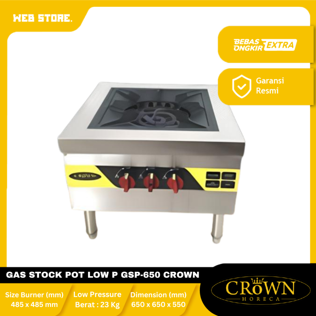 Jual Kompor Gas Stock Pot Low Pressure / Stok Pot Low Pressure GSP-650 ...