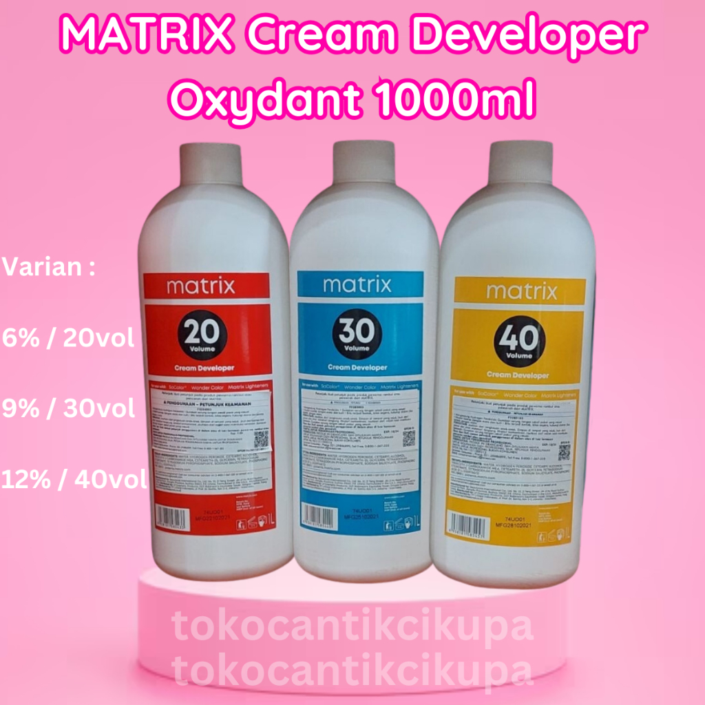 Jual Matrix Cream Developer / Oxydant / Campuran Cat Rambut 1000ml ...