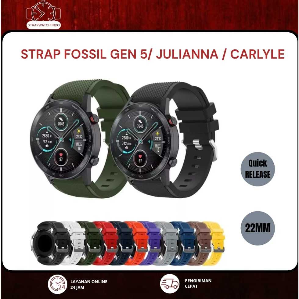 Jual STRAP JAM TANGAN - FOR FOSSIL GEN 5 GARRET / JULIANNA / CARLYLE ...