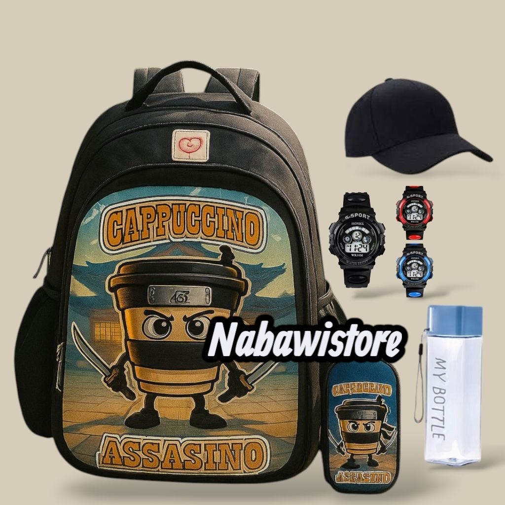 Jual TUNG TUNG SAHUR Tas Anak Sekolah PAUD TK SD Karakter TUNG TUNG TUNG SAHUR Terbaru Bisa ...