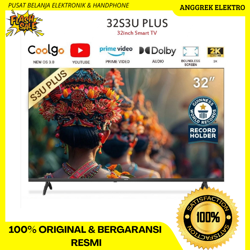 Jual TERBARU COOCAA 32 inch Smart TV - Digital TV Youtube 32s3U plus GARANSI RESMI | Shopee ...