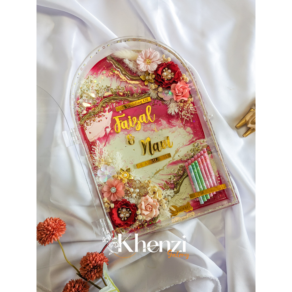 Jual 20X30 mahar resin mewa | mahar pernikahan | frame mahar kubah ...