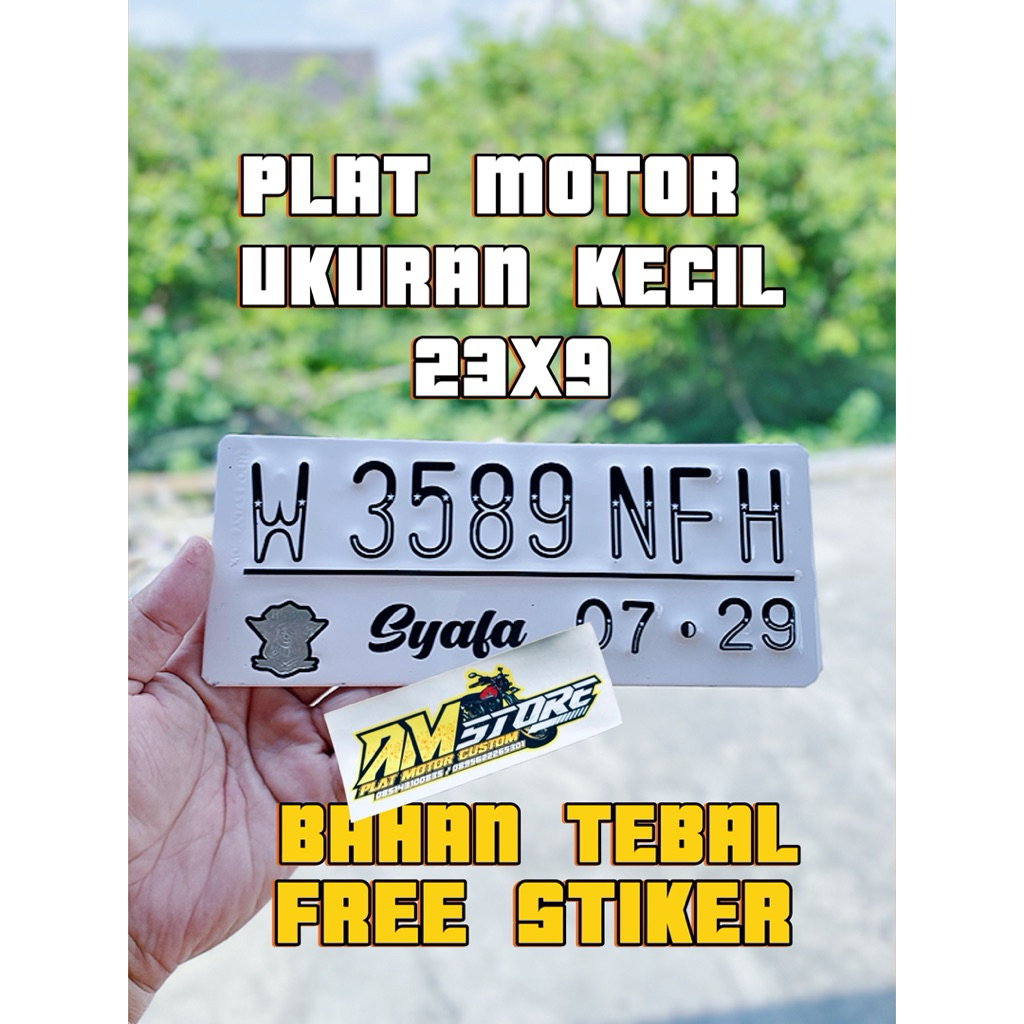 Jual plat motor custom motif tengah bolong satu biji | Shopee Indonesia