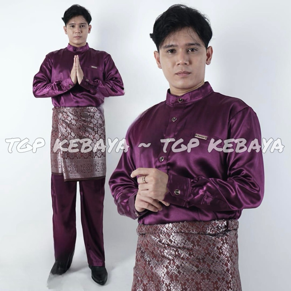Jual BAJU MELAYU TELUK BELANGA / SET BAJU DAN CELANA / SET SONGKET ...