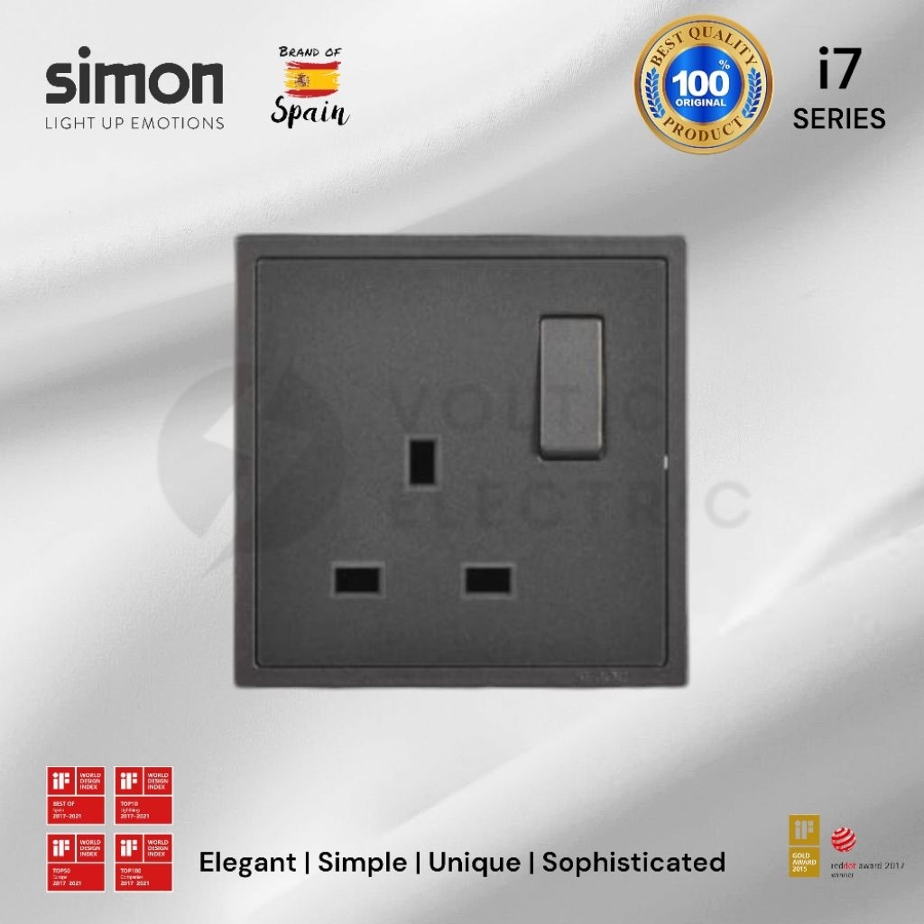 Jual STOP KONTAK AC SIMON I7 GREY STOP KONTAK AC SIMON 701382-61 ...