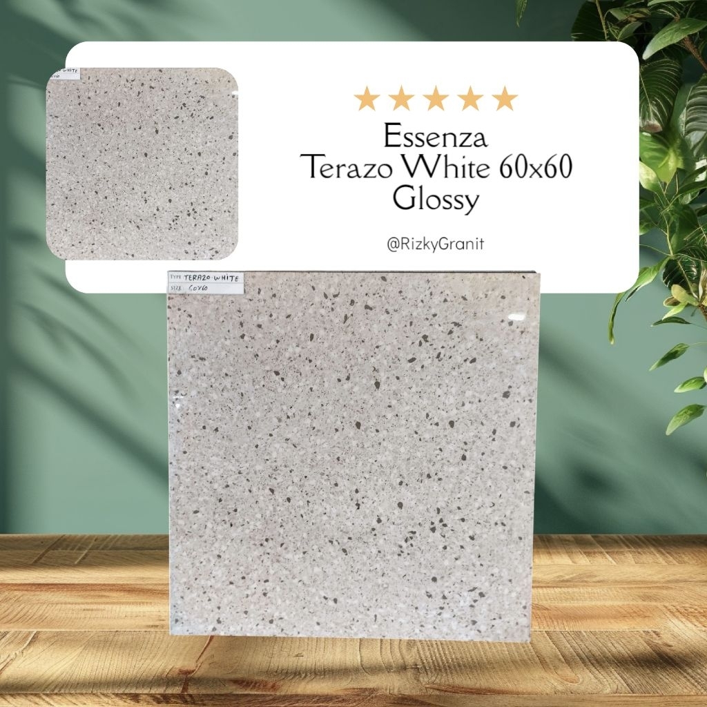 Jual Granit Essenza Lantai 60x60 Terrazo White (Glossy/Licin) | Shopee ...