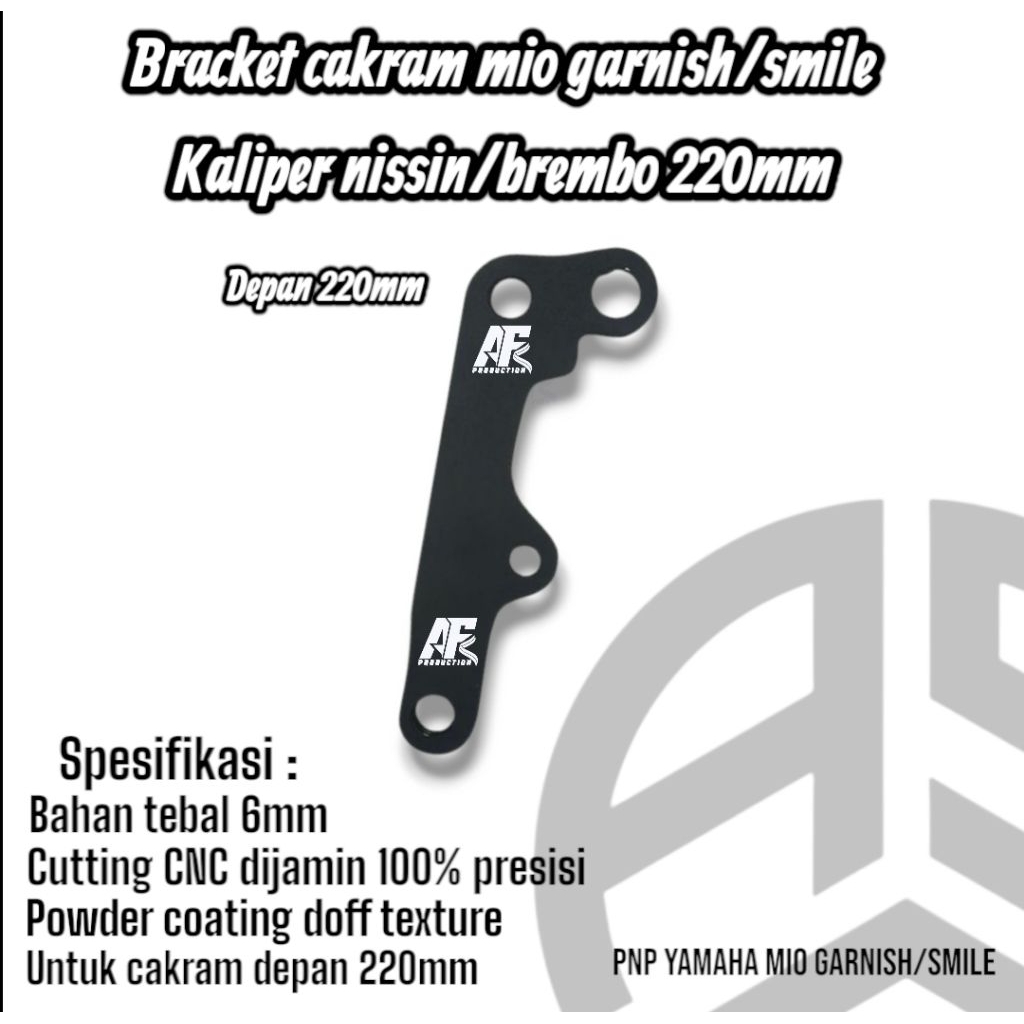 Jual ASF Bracket mio garnish bracket dudukan pangkon kaliper piringan ...