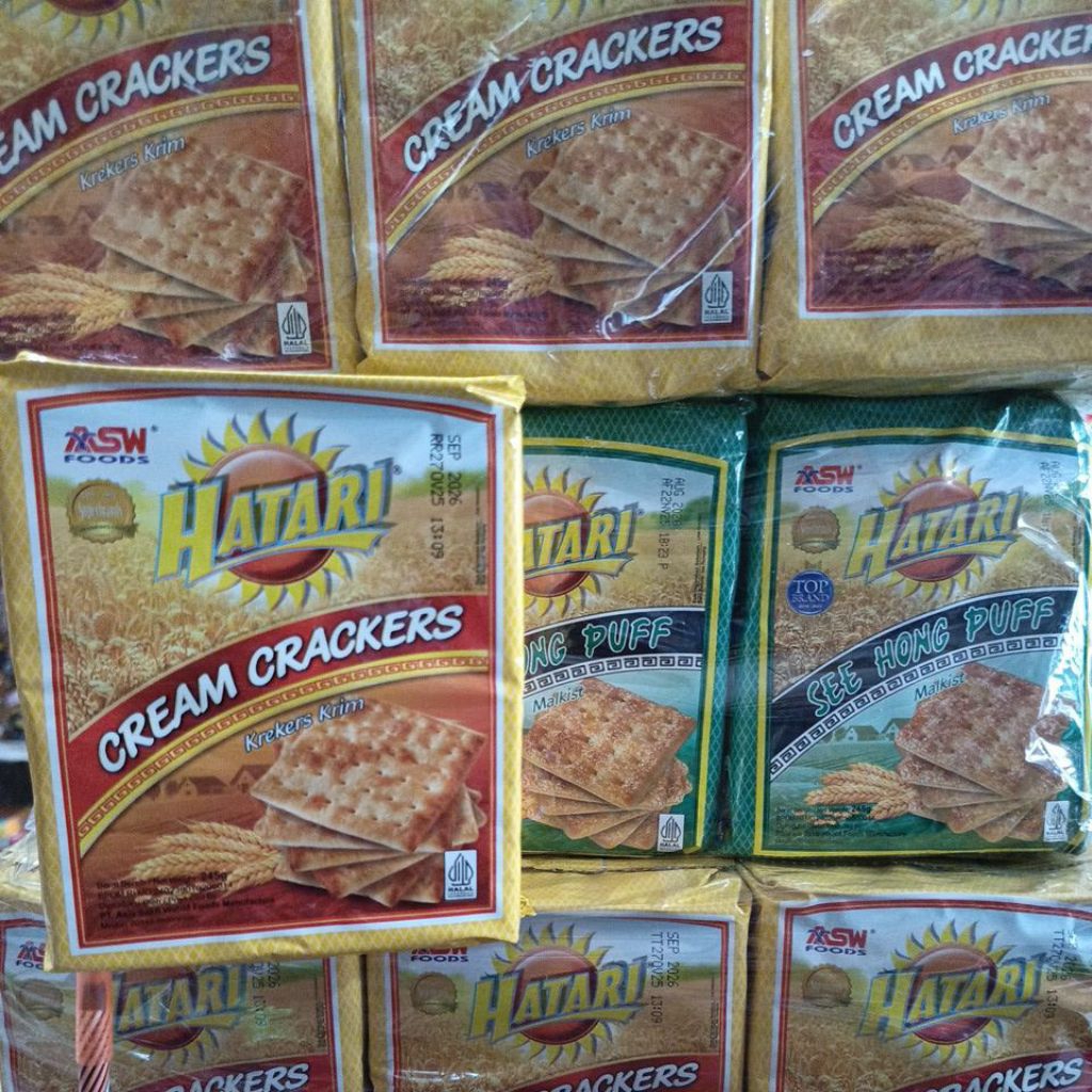 Jual Roti Hatari cream crackers 245 g | Shopee Indonesia