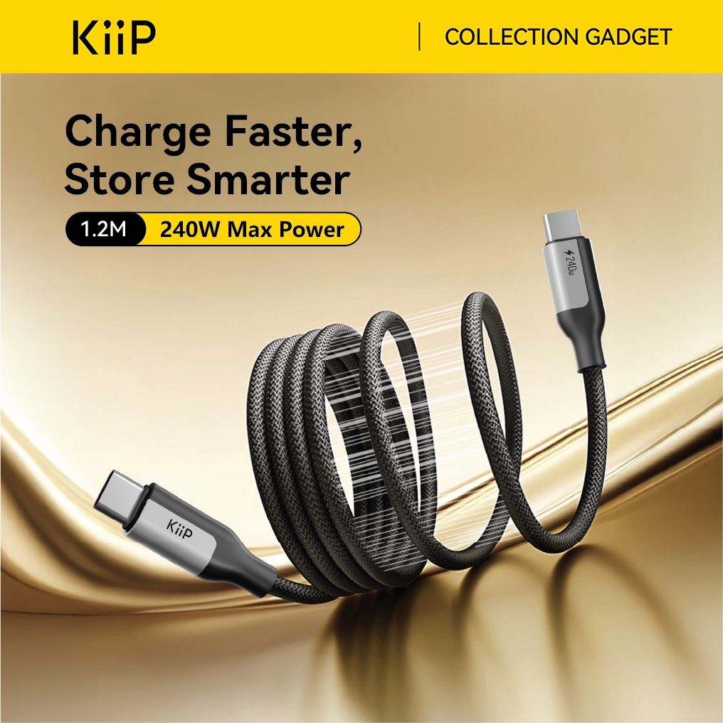 Jual KiiP Magnetic Cable CMC120 Fast Charging Kabel Data Type-C to Type ...