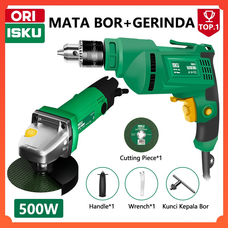 Jual ISKU Mesin Gerinda Tangan 500W Angle Grinder Multifunction/Hand ...