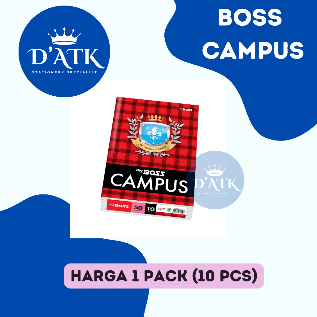 Jual Buku Tulis BIG BOSS KAMPUS 50 LEMBAR / UKURAN BOXY PANJANG 1 PACK ...