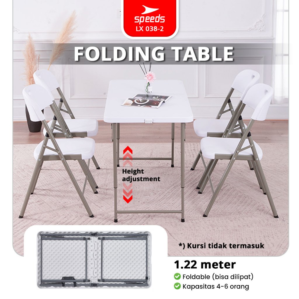 Jual SPEEDS Meja Lipat Meja Rumah Jualan Lipat Panjang Camping ...