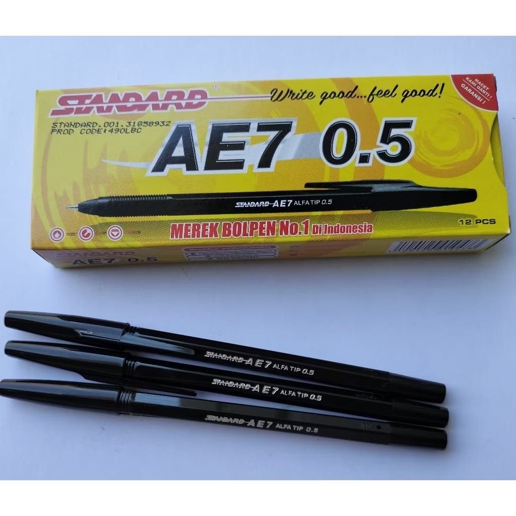 Jual Ball Point AE7 Fine 0.5 Standard 1 Pack (12 Pcs) | Shopee Indonesia