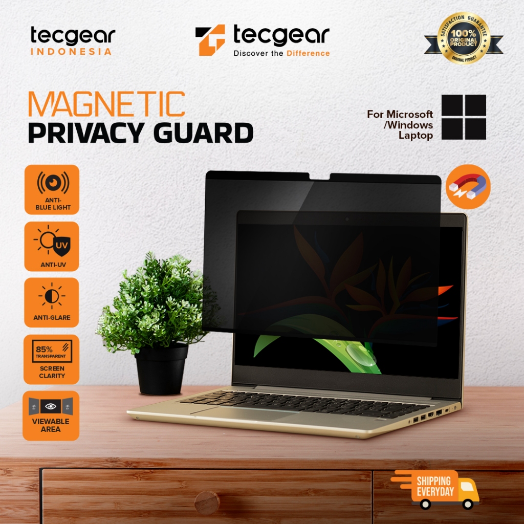 Jual Magnetic Layar Film Privasi untuk Laptop Windows 14 inch Anti ...