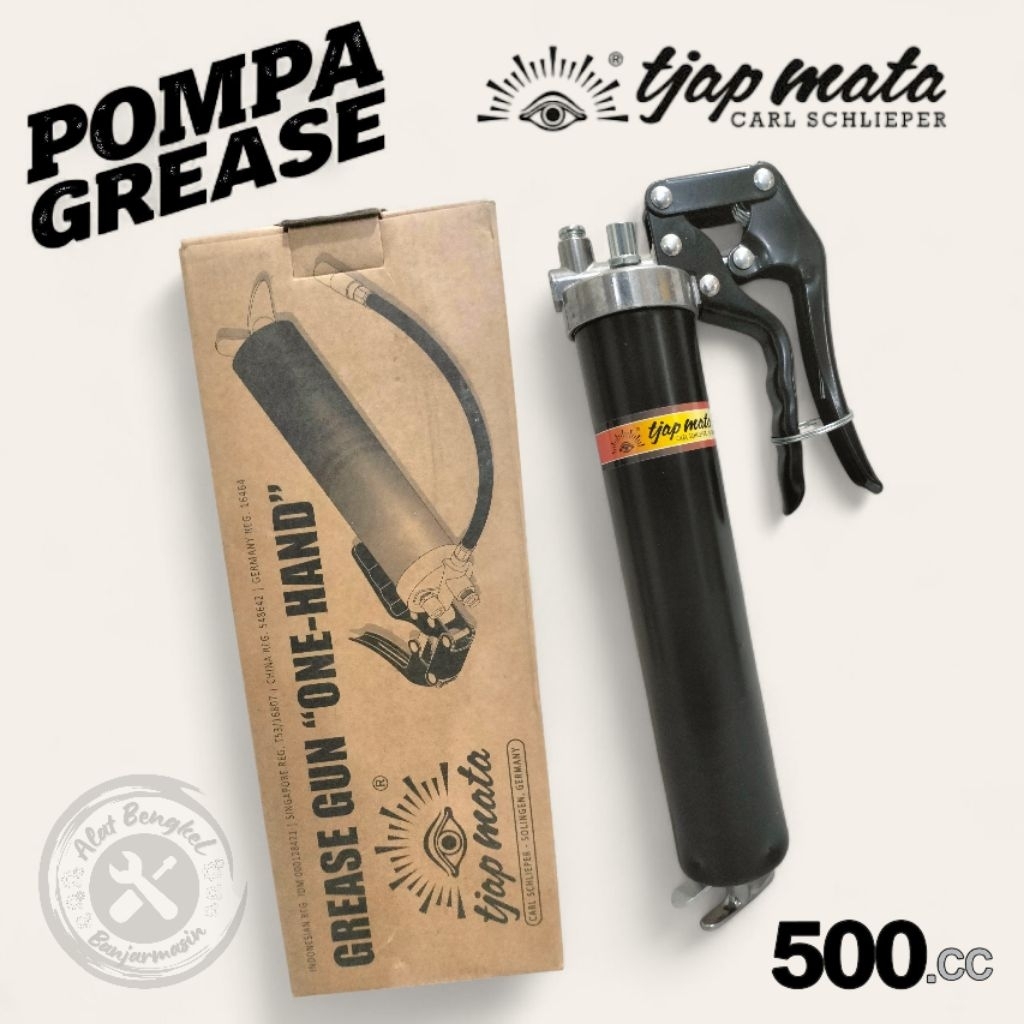 Jual POMPA GREASE "MATA" 500CC ONE HAND ||POMPA GEMUK 500CC "TJAP MATA ...