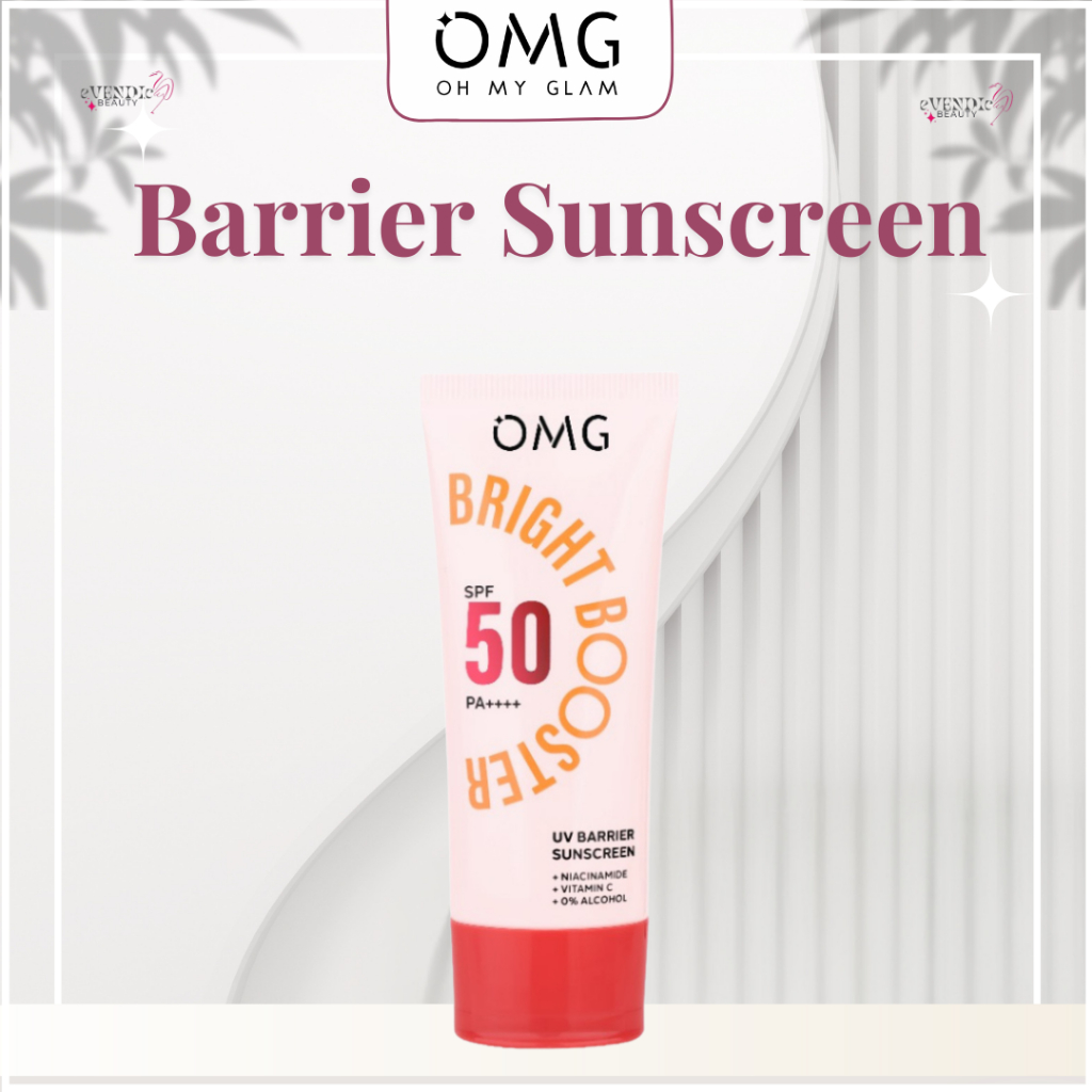 Jual READY OMG Oh My Glow UV Barrier Sunscreen SPF 50 PA++++ 25ml| 60 ML | Sunscreen Wajah ...