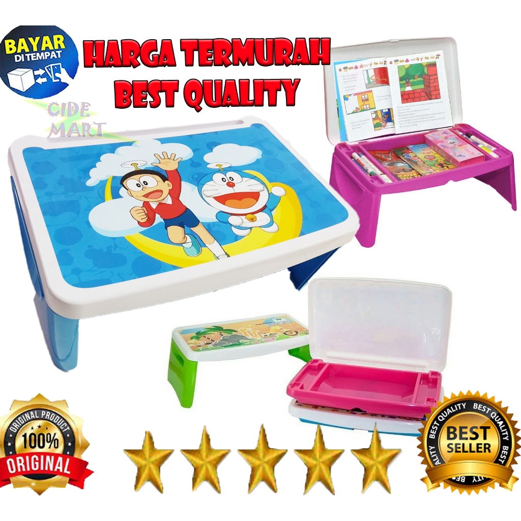 Jual MC Meja Lipat Belajar Anak Plastik Lesehan Lap Desk Omega Portable ...