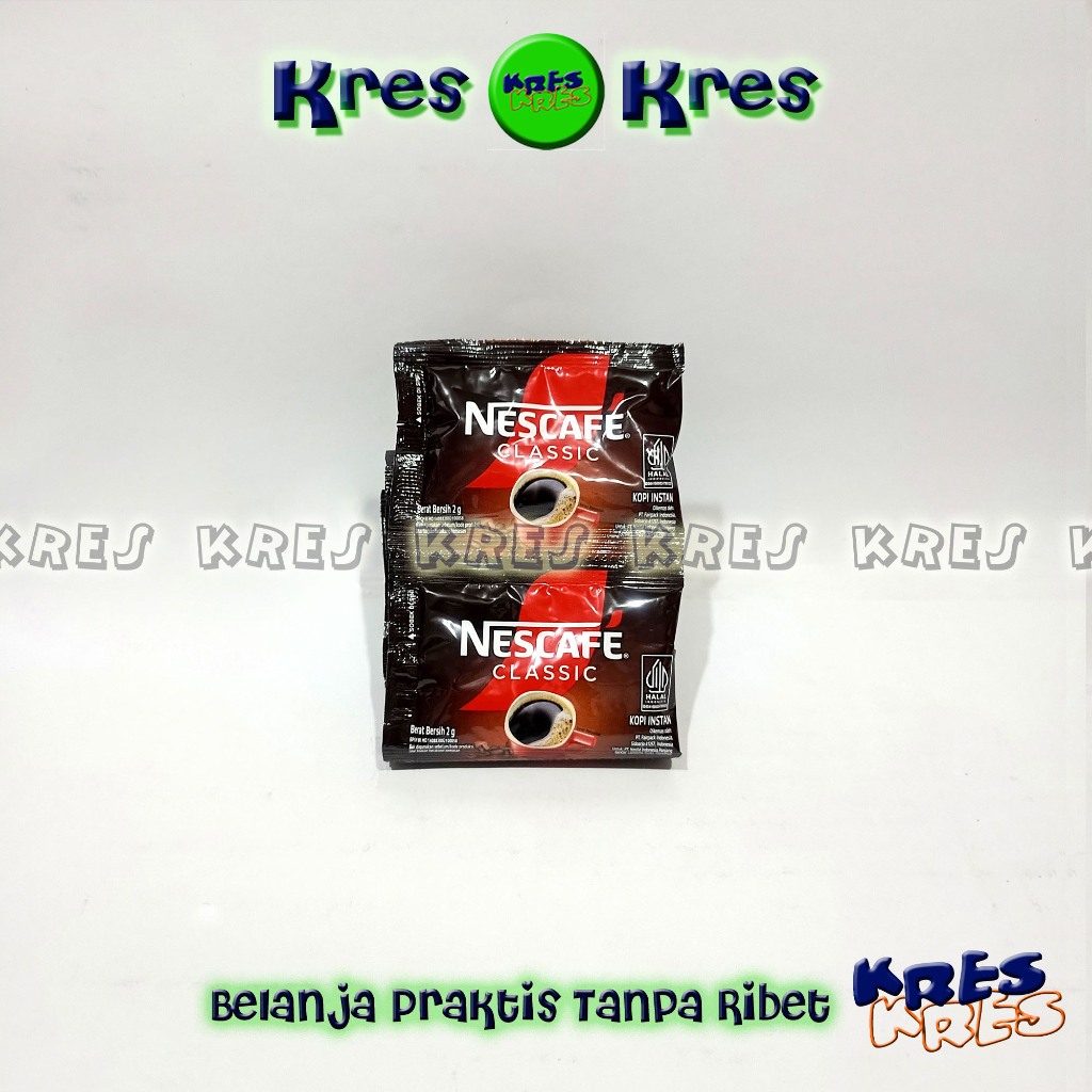 Jual NESCAFE CLASSIC RENTENG Kopi Instan Kopi Hitam 2gr Sachet (Dalgona ...