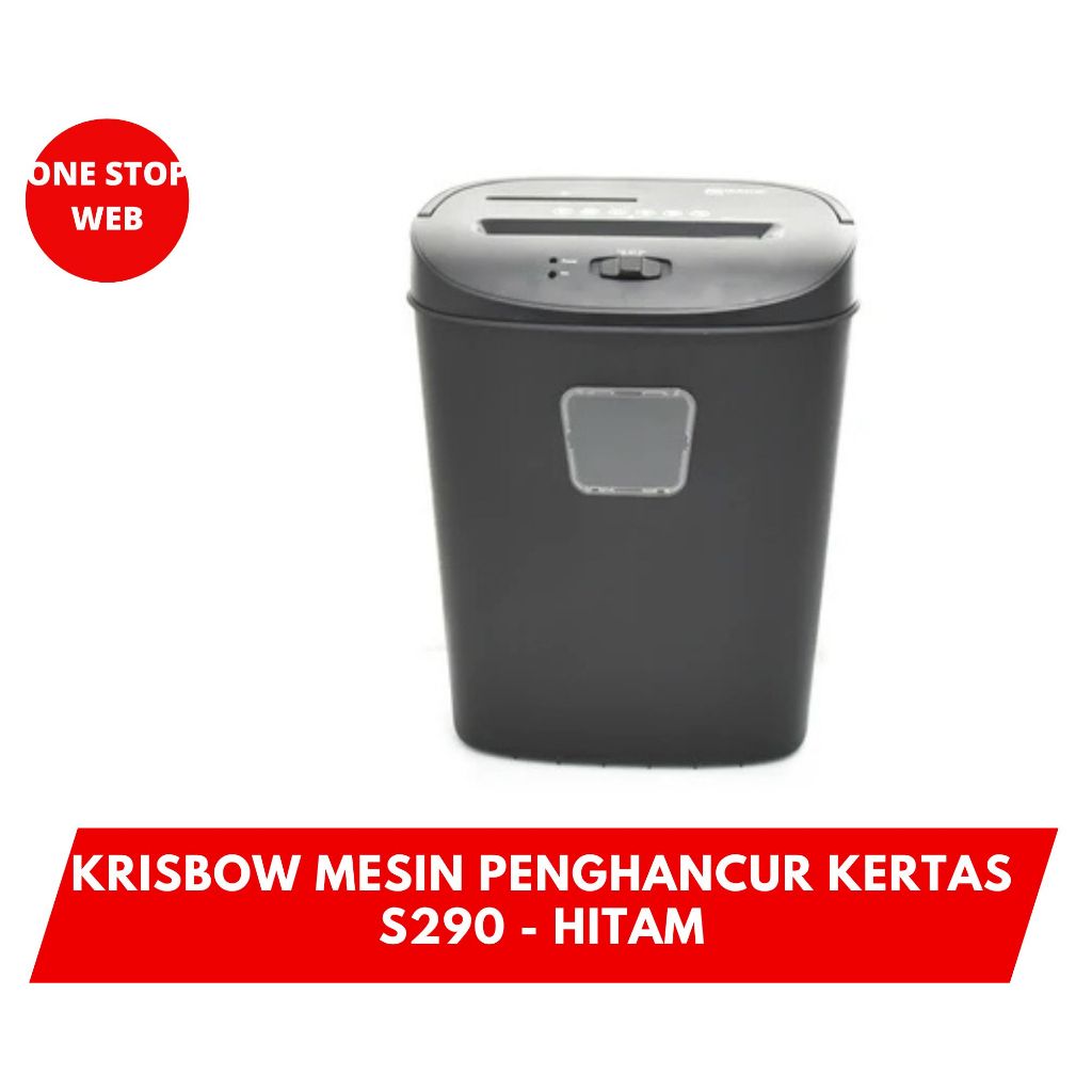 Jual Krisbow Mesin Penghancur Kertas S290 Hitam Office Paper Shredder Cross Cut 350Watt | Shopee ...