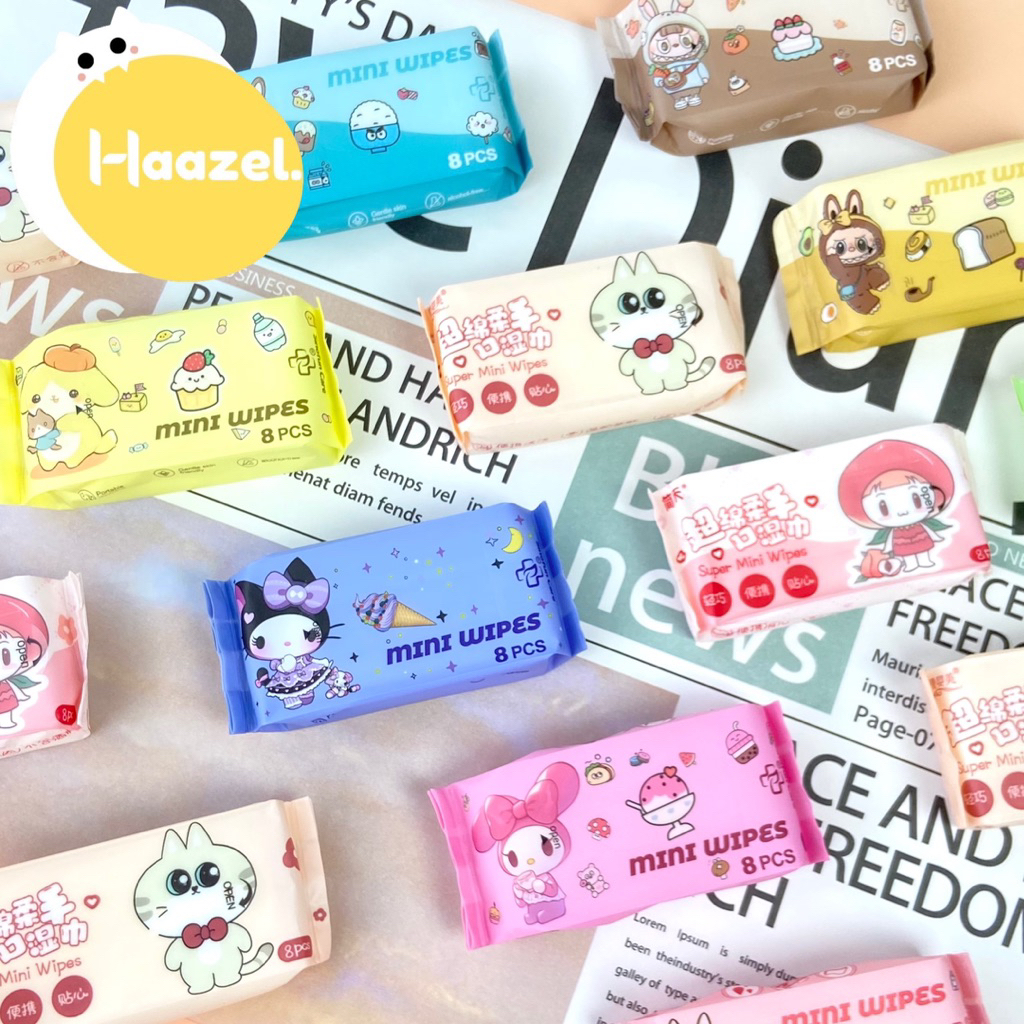 Jual Tisu Basah Mini Travel Size Portable Water Based Wet Wipes Tissue ...