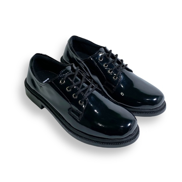 Jual Sepatu PDH Pendek Hitam Glossy – Sol Karet, Kulit Sintetis Premium ...