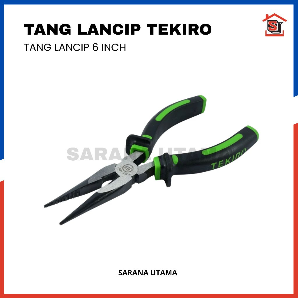 Jual Tekiro Tang Lancip 6 Inch/ Tekiro Long Nose Pliers 6 Inch | Shopee Indonesia