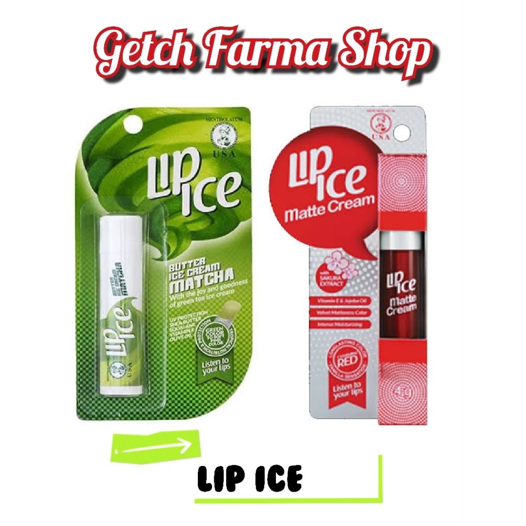 Jual Lip Ice Matte Cream 4gr / Lip Ice Butter Cream 2,2gr | Shopee ...