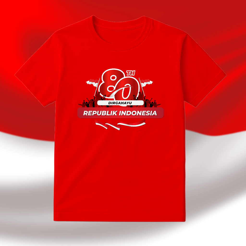 Jual Kaos 17 agustus 2025 dewasa / kaos merdeka HUT RI 80 / Kaos ...