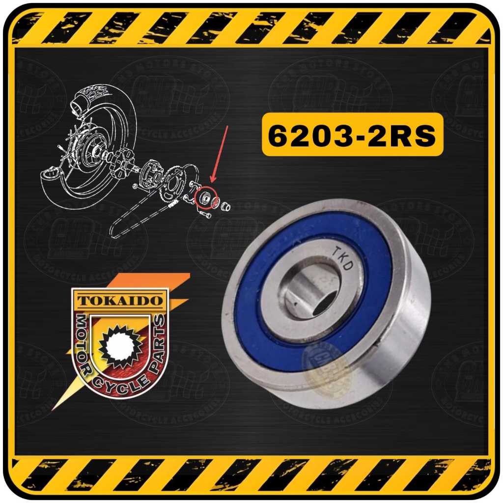 Jual Bearing 6203 - 2RS Laker Dukukan Gir Napgear GRAND | SUPRA | WIN ...