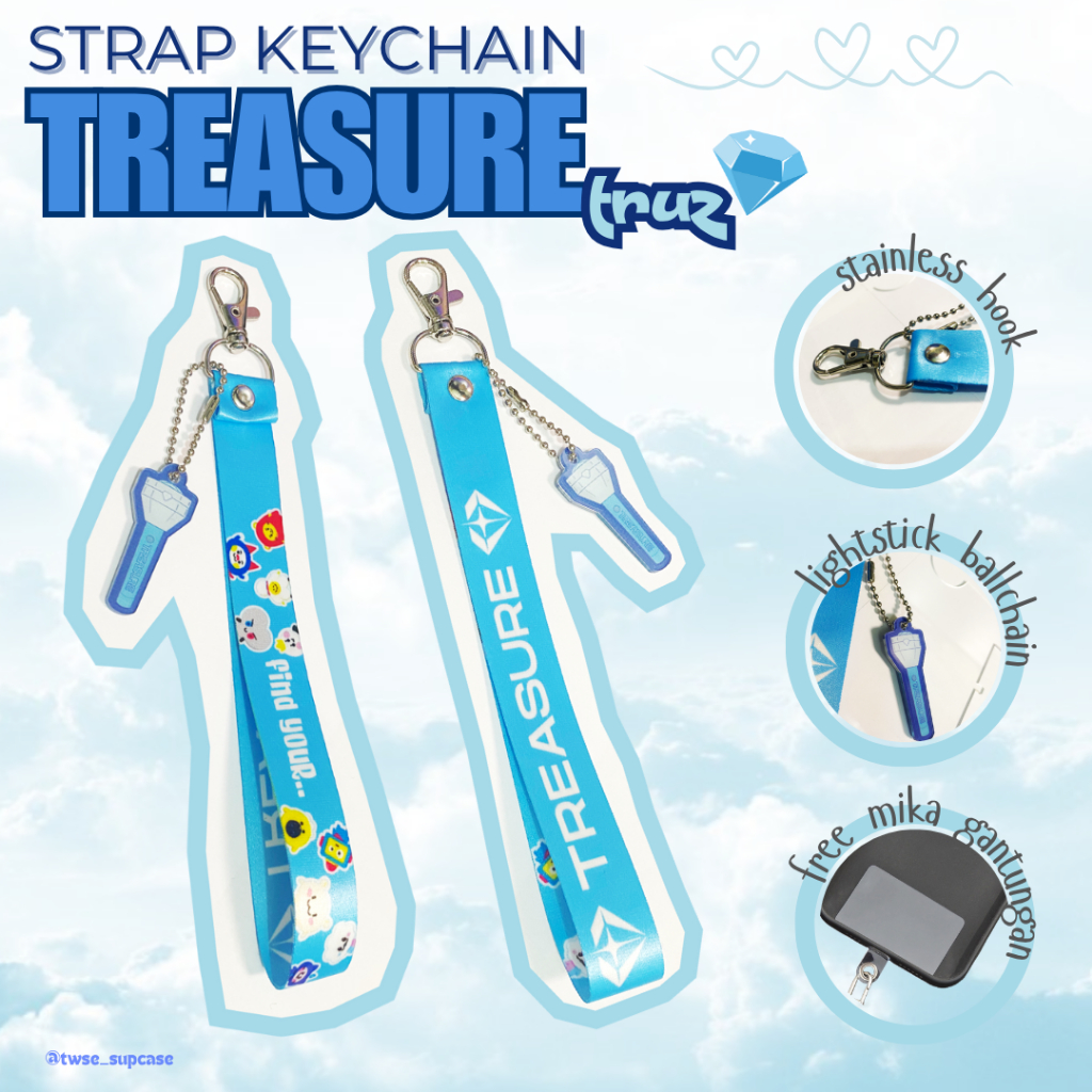 Jual TREASURE TRUZ HAND STRAP KEYCHAIN BONUS BALLCHAIN LIGHTSTICK ...
