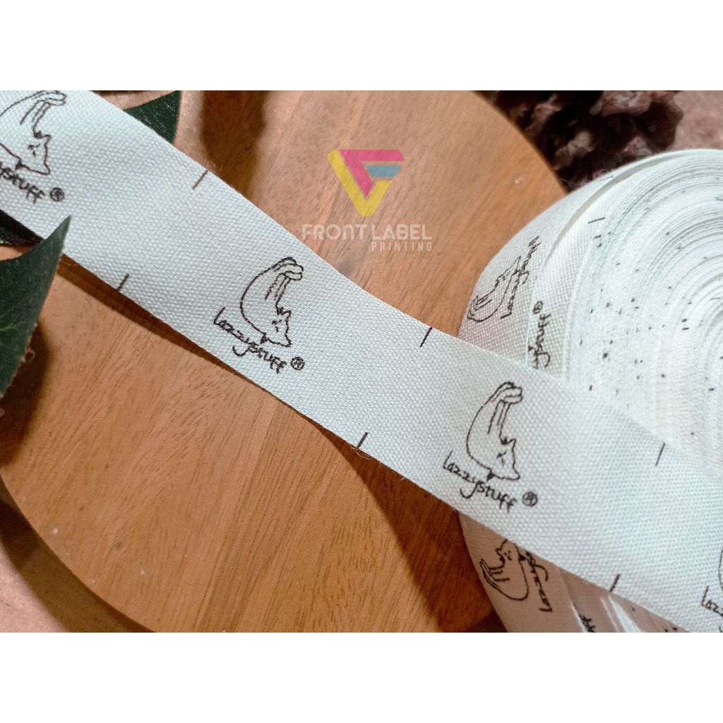 Jual LABEL KATUN PUTIH CUSTOM/ LABEL KATUN CUSTOM / LABEL BAJU CUSTOM ...