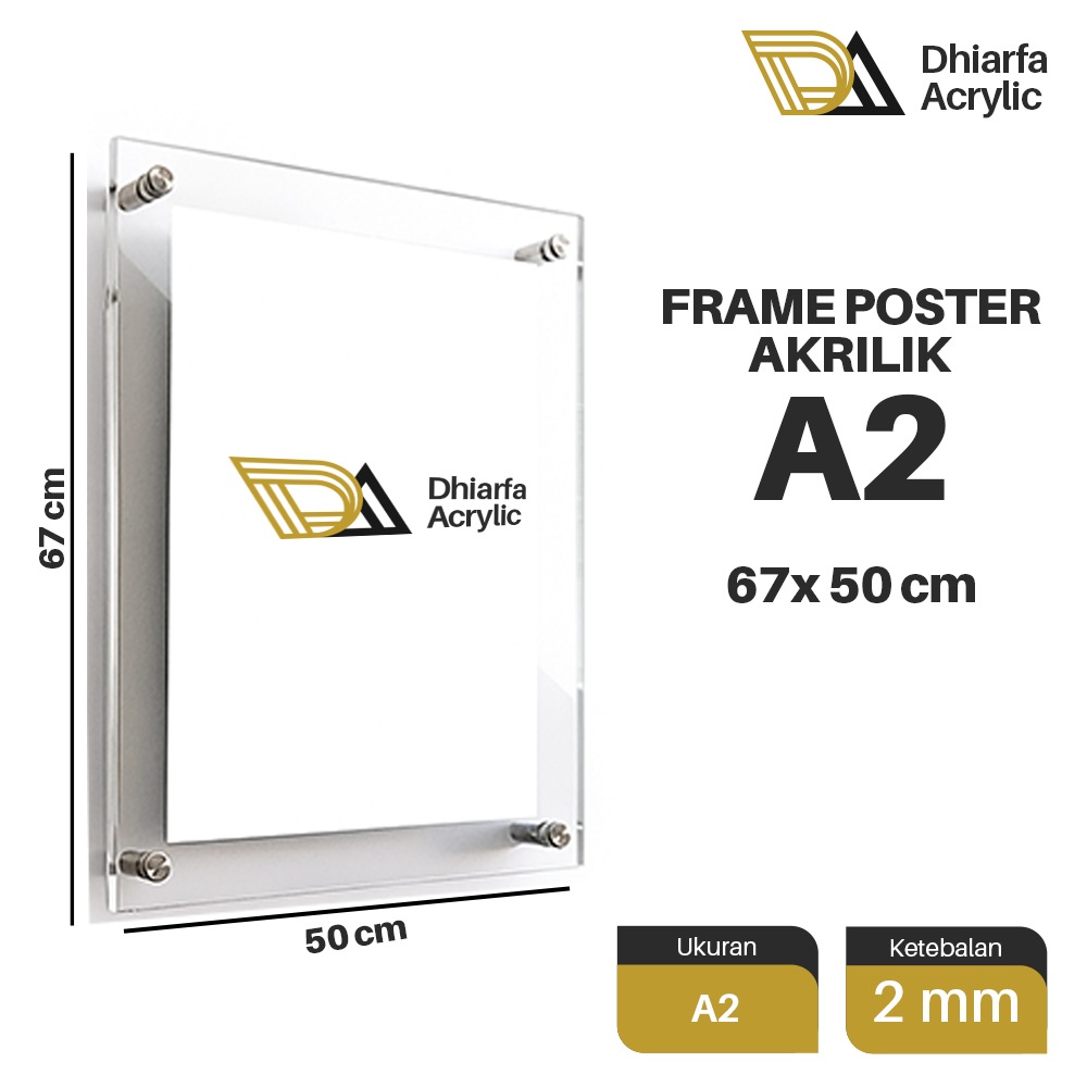 Jual Frame Akrilik A2 Premium / Bingkai Poster Dinding / Display Menu Acrylic | Shopee Indonesia