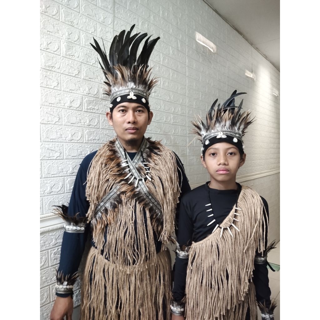 Jual Satu Set Kostum adat Papua Pedalaman untuk tari dan karnaval ikat ...