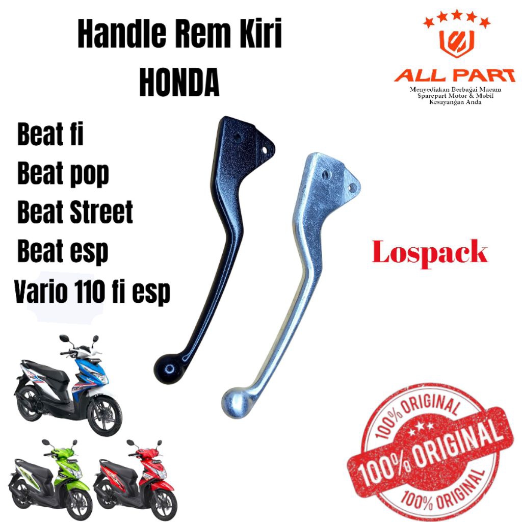 Jual ( ORIGINAL) Handle rem kiri LH honda beat fi beat pop vario 110 fi ...
